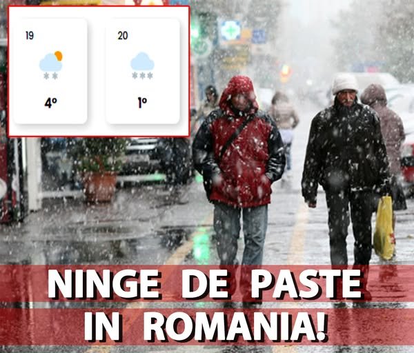 Orașele din România în care va ninge de Paște. Prognoza meteorologilor Easeweather – Dulce Romanie