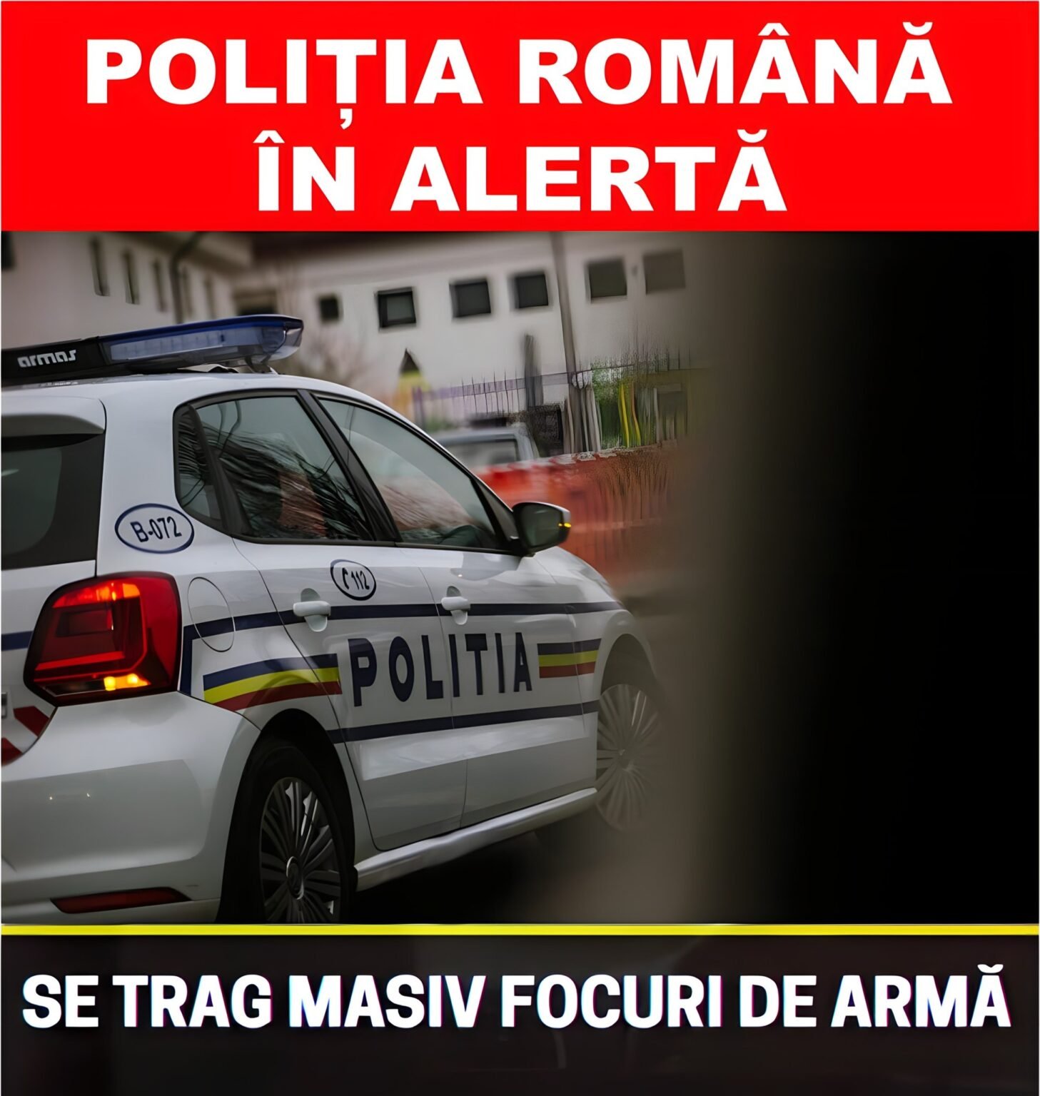 Este știrea momentului în România. Se trag focuri de armă, poliția este ...